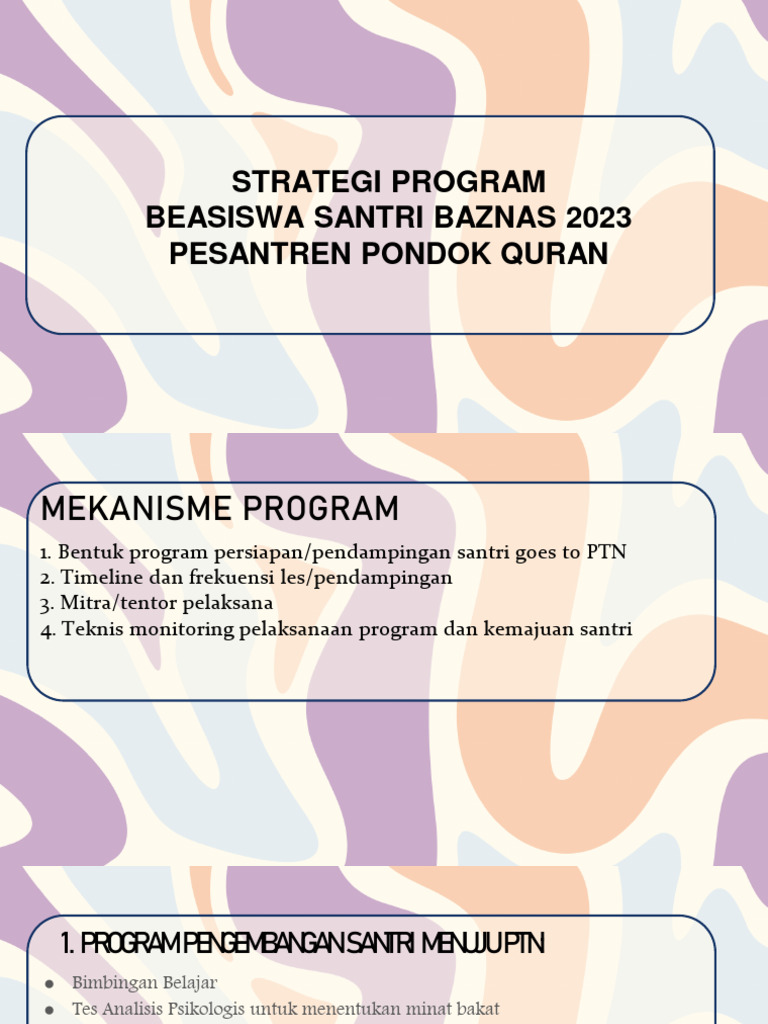 Strategi Beasiswa Santri 2023 | PDF