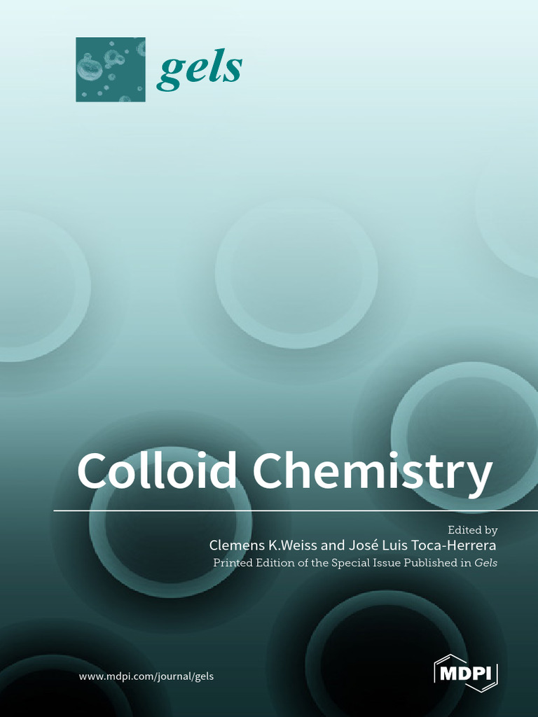 Colloid Chemistry | PDF | Gel | Materials Science