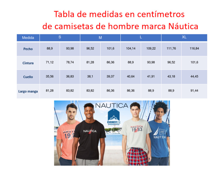 tabla-de-tallas-nautica-everestcr-camisetasdehombrenautica ...