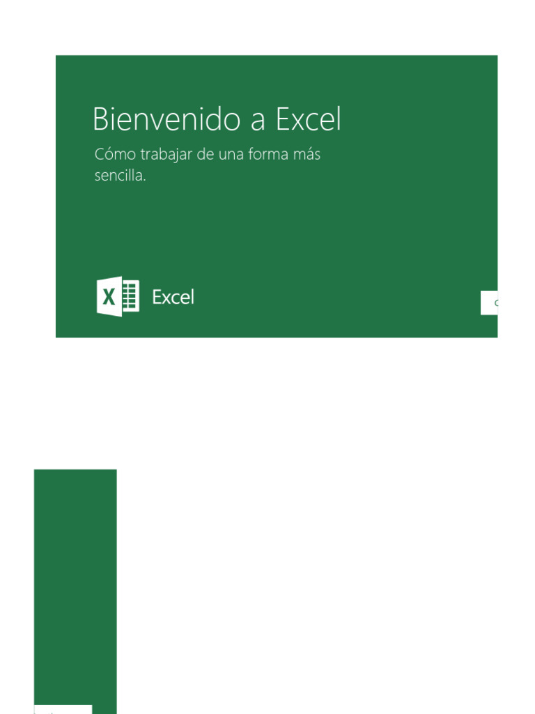 Bienvenido A Excel 2016 | PDF
