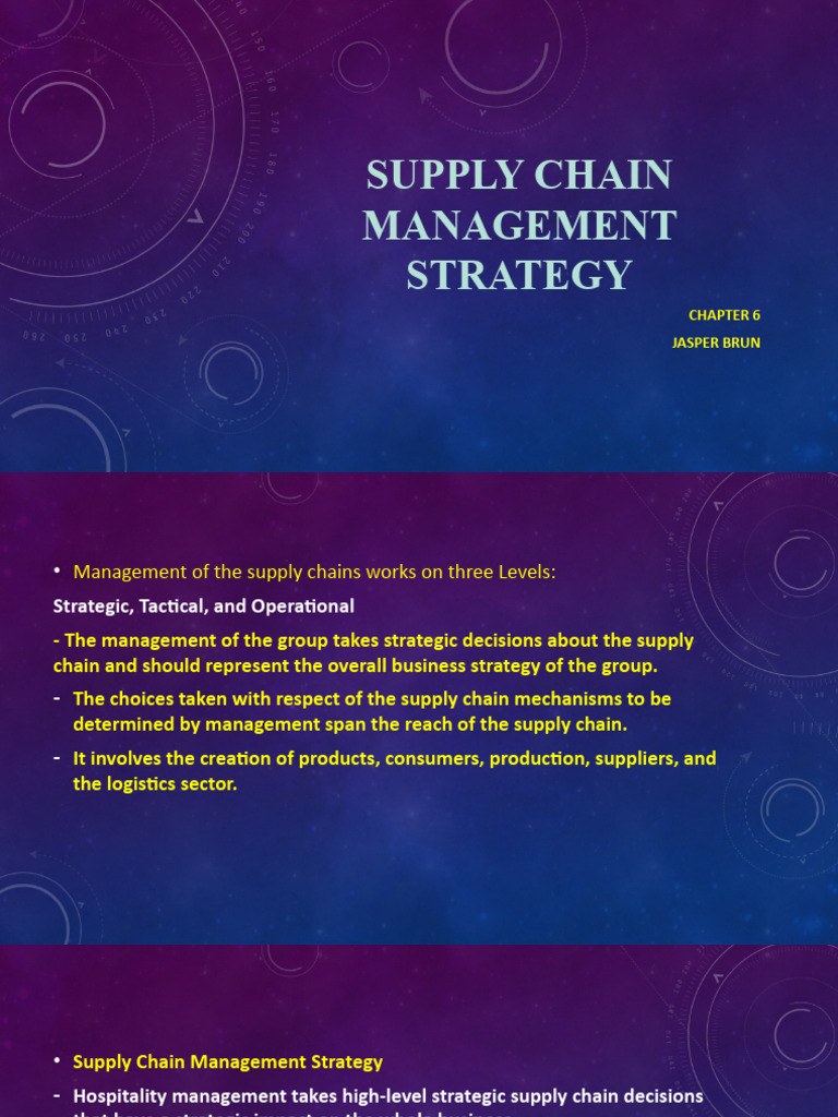 Strategic Supply Chain Management Insights | PDF | Supply Chain ...