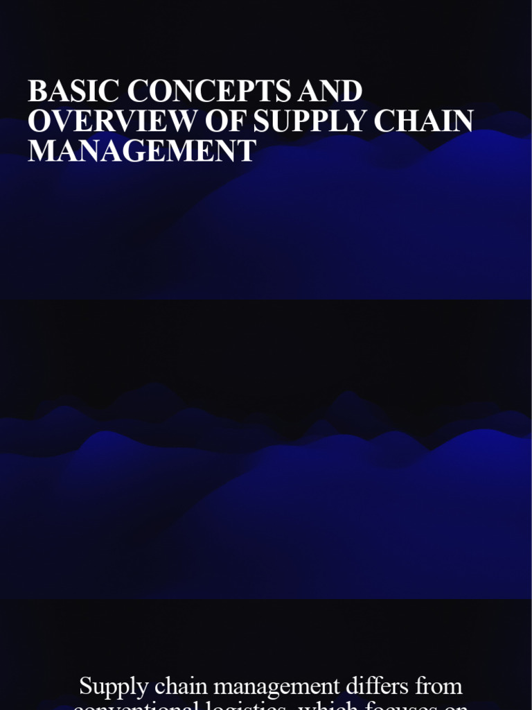 Chapter 1 Supply | PDF | Supply Chain Management | Supply Chain