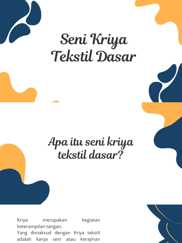 Seni Kriya Tekstil Dasar - Batik, Tenun, Makrame | PDF | Gaya Hidup