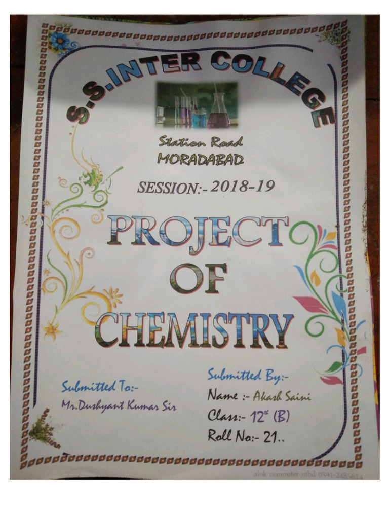 Chemistry Project File | PDF