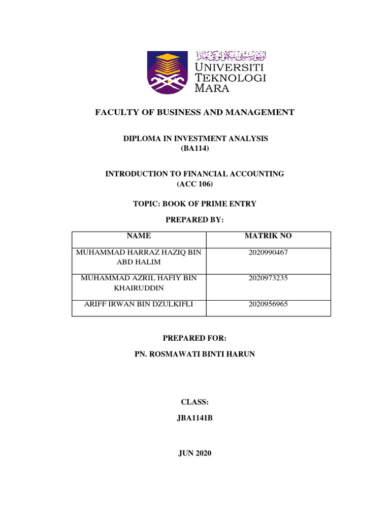 Assignment Acc - Group | PDF | Receipt | Revenue