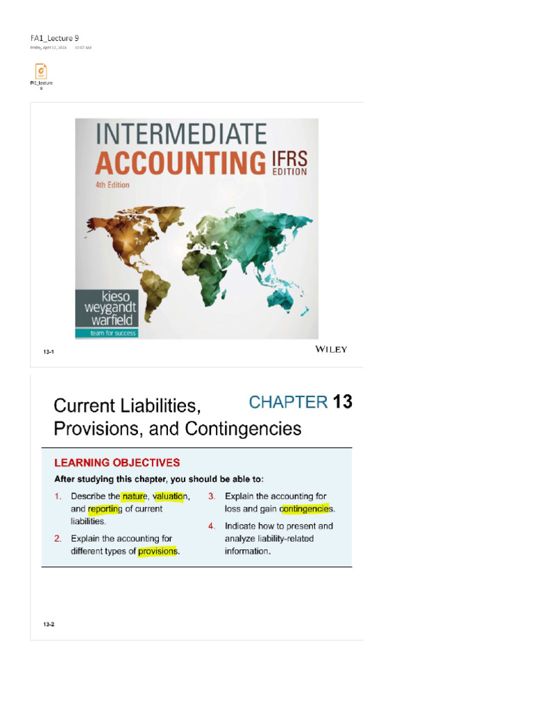 FA1 Lecture 9-Notes | PDF