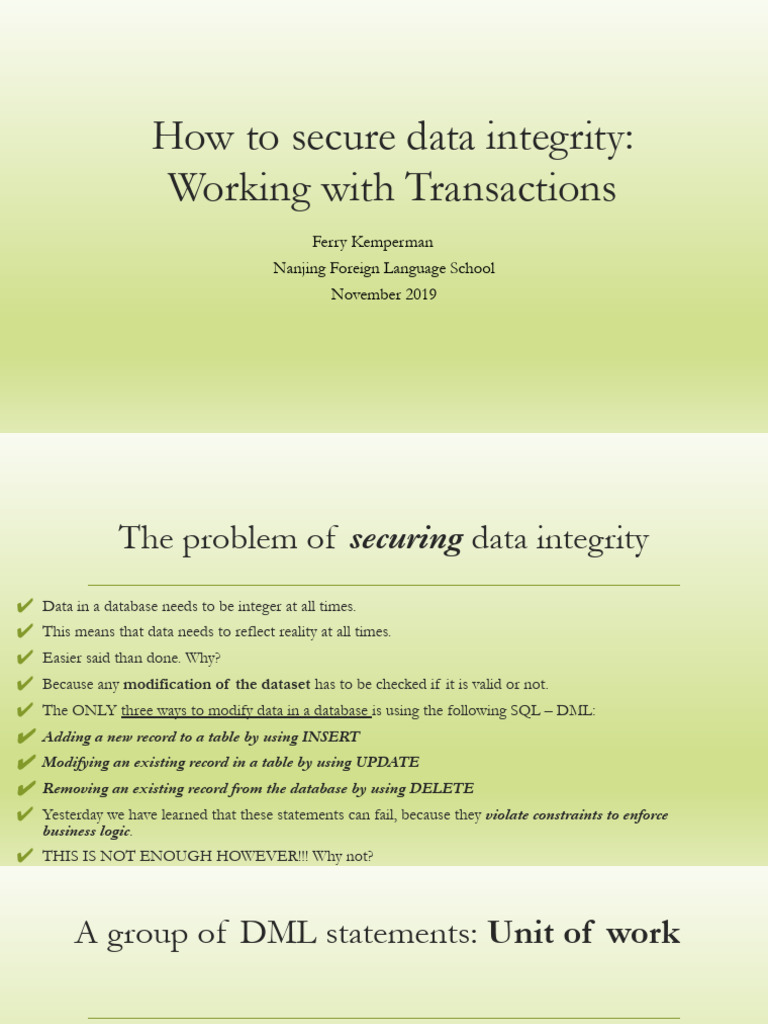 Transactions | PDF | Database Transaction | Databases