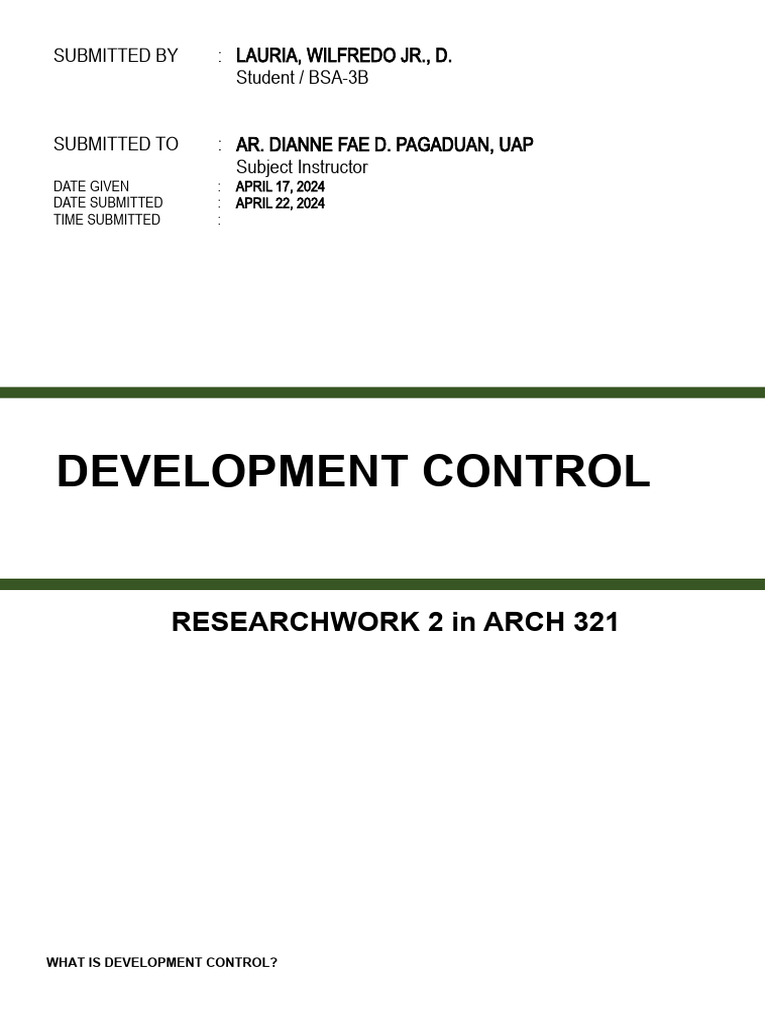 Devt Control D6 RSW | PDF | Zoning | Area