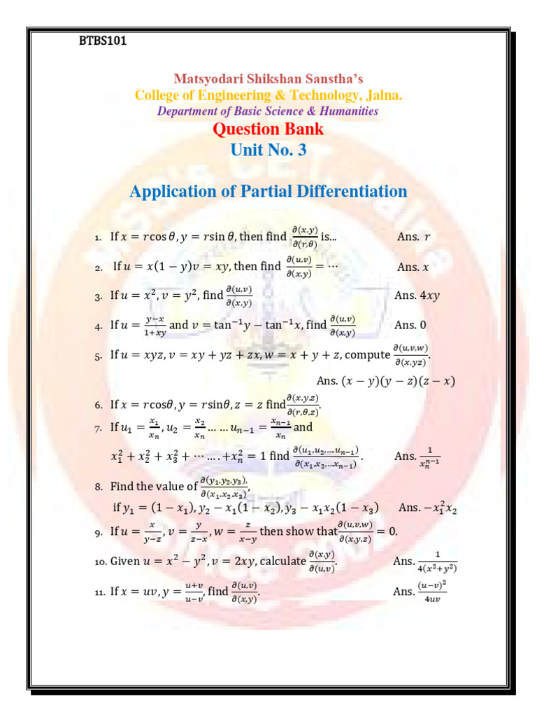 Application of Partial Diff. | PDF | Sphere | Applied Mathematics
