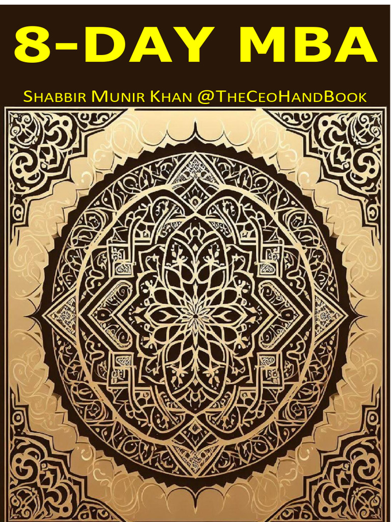 8-Day MBA | PDF | Business Model | Business