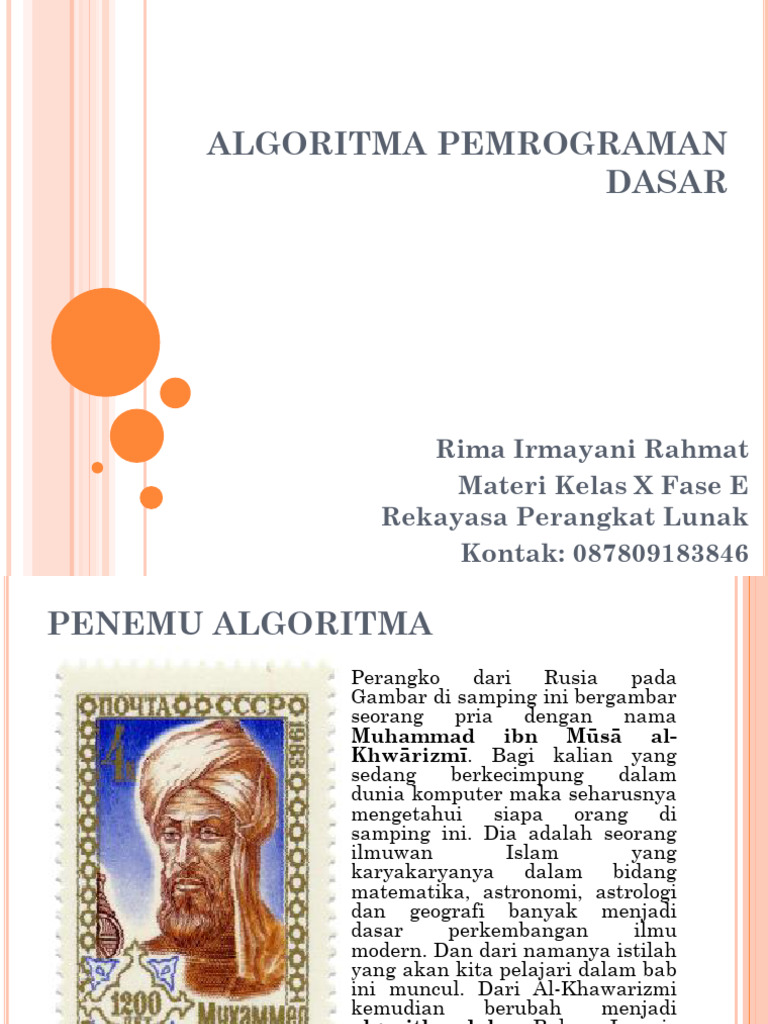 Algoritma Pemrograman Dasar | PDF