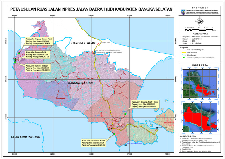 Peta Usulan Ijd 2024 Kab. Bangka Selatan | PDF