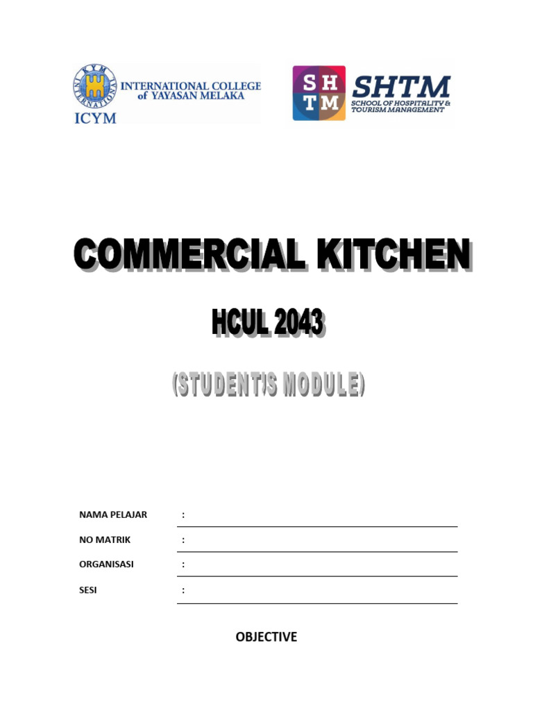 Student Module | PDF | Packaging And Labeling | Chef