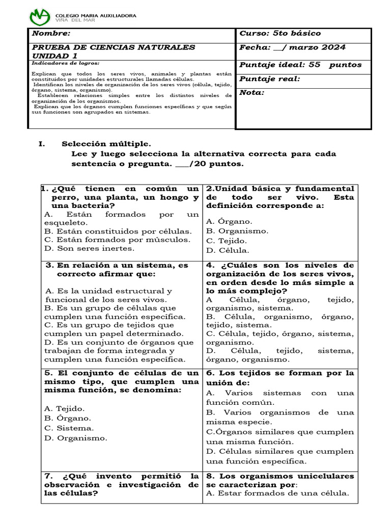 Csnat C1marzo | PDF | Digestión | Sistema digestivo humano