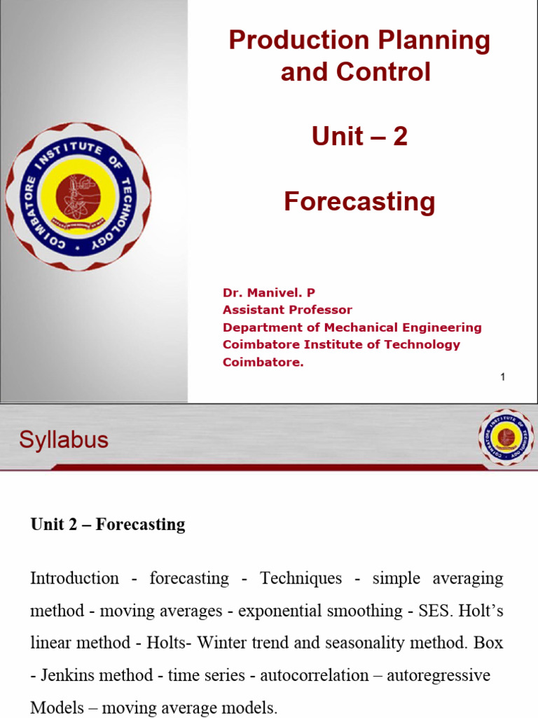 Unit 2 | PDF | Forecasting | Linear Regression