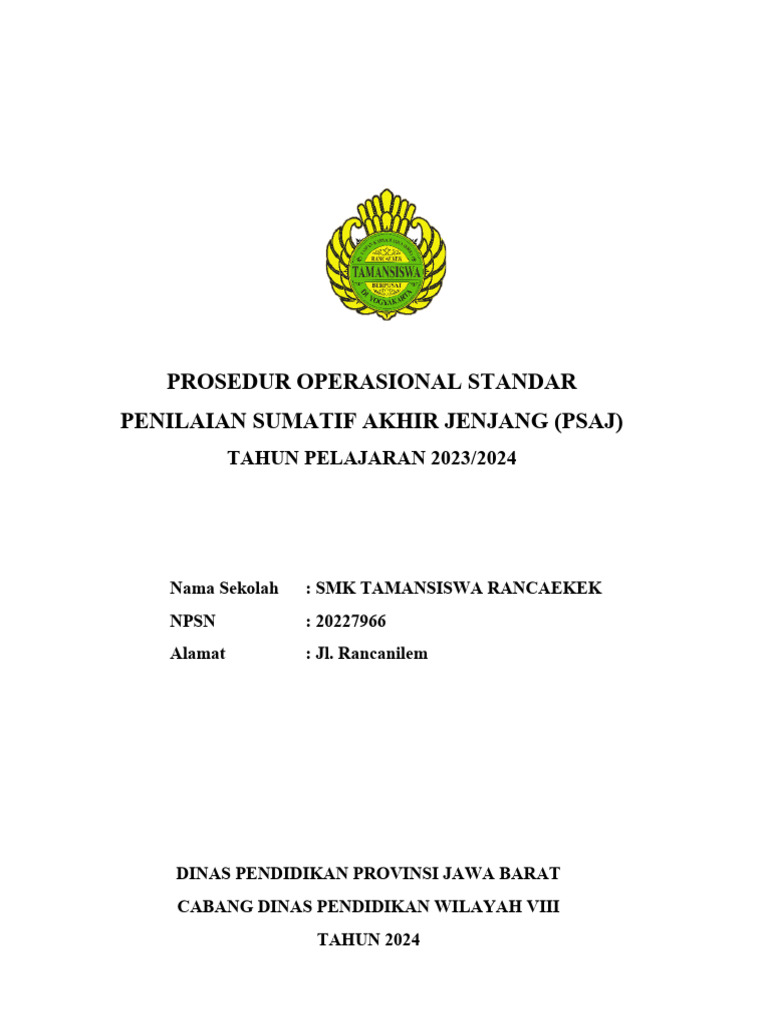 Cover Dan Lembar Pengesahan | PDF