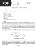 Lab - 09 Rectifiers | PDF | Rectifier | Capacitor