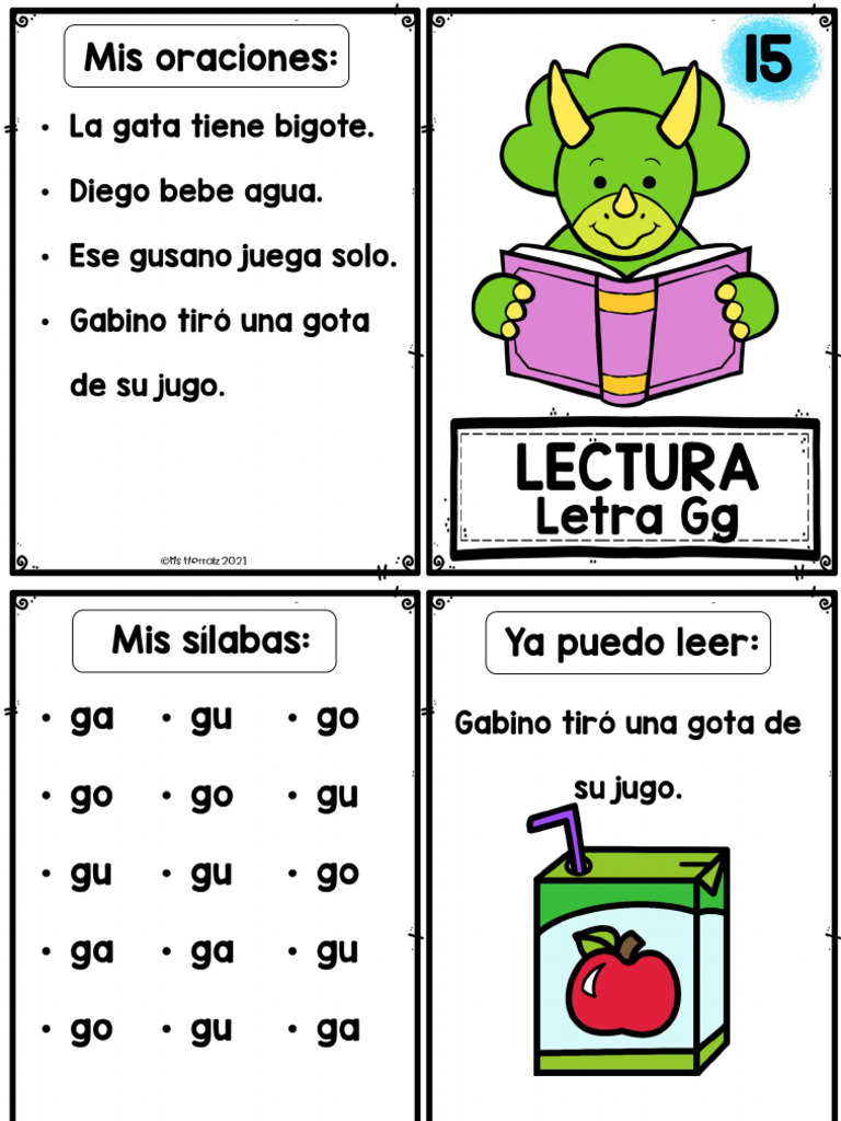SET 15_letra g (ga go gu) | PDF