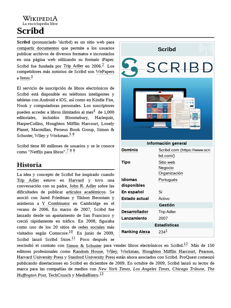 Scribd Eng | PDF | Scribd | Informática