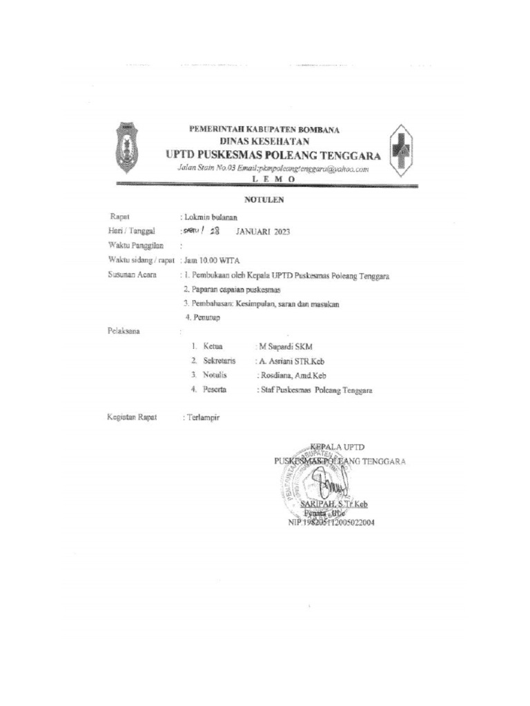 Notulen Lokmin | PDF