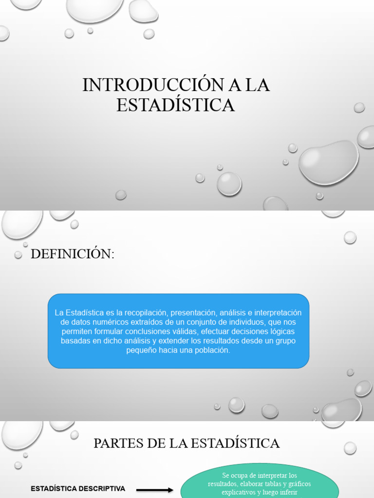 Introducción A La Estadística | Descargar gratis PDF | Estadísticas | Estadísticas descriptivas