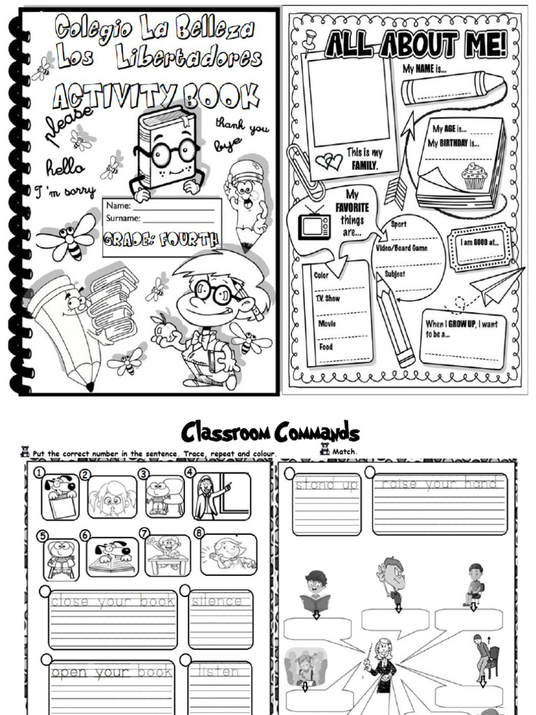 Cartilla Inglés Cuarto | PDF | Plural | Noun