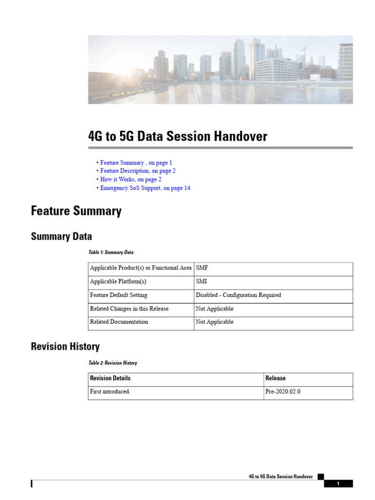 4G To 5G Data Session Handover | PDF | Internet Protocols | Radio ...