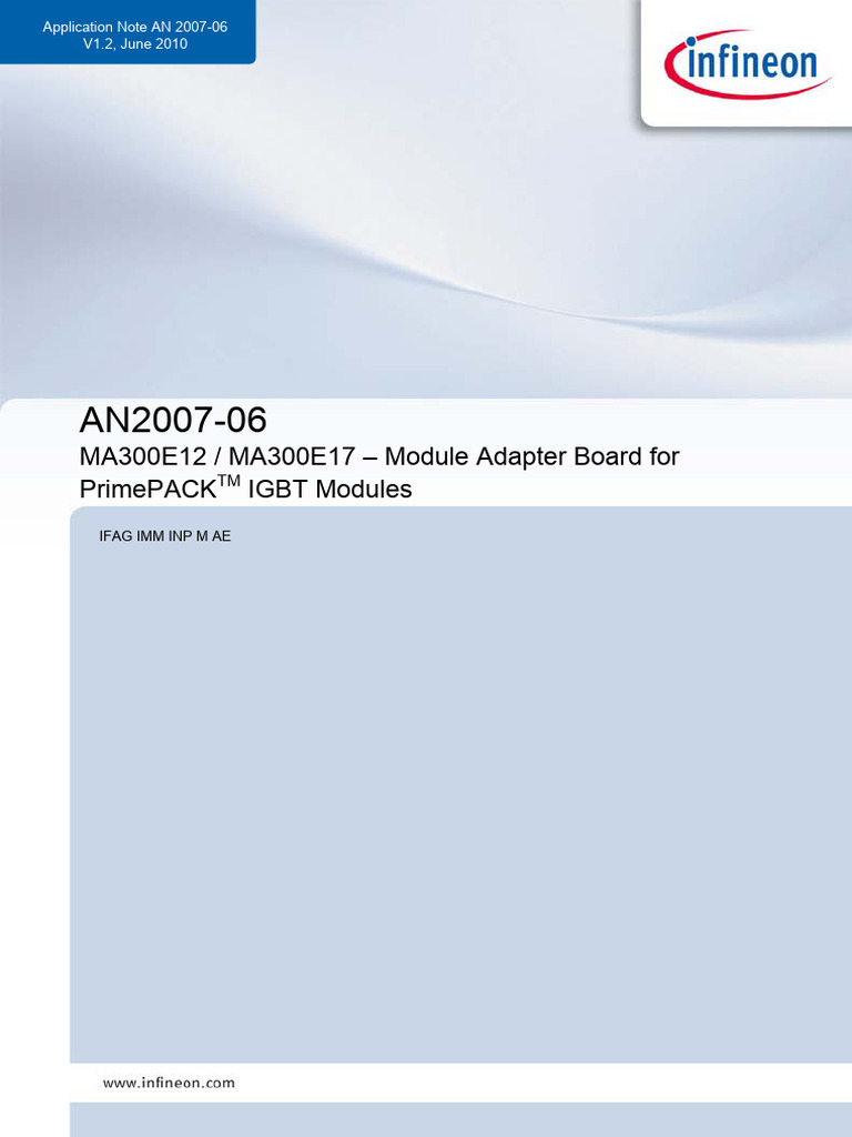 Infineon-Module_Adapter_Board_for_PrimePACK-ApplicationNotes-v01_02-EN ...