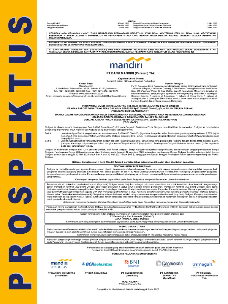 Mandiri Kuning | PDF