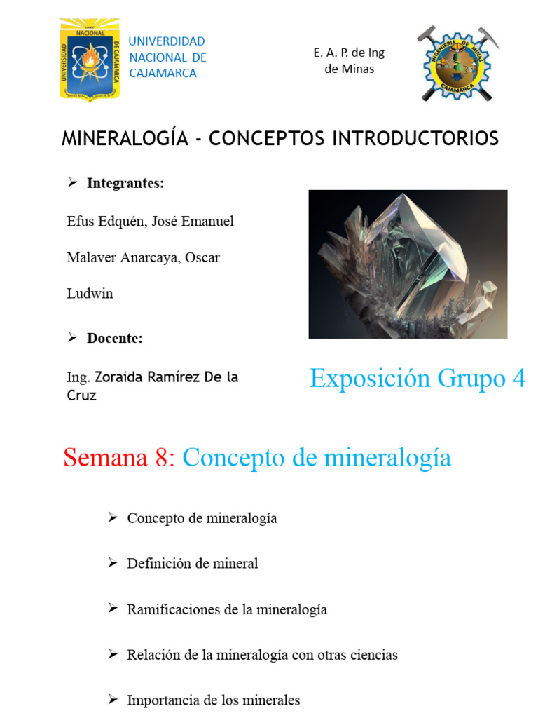 Semana 8 Malaver y Efus | PDF | Minerales | Mineralogía