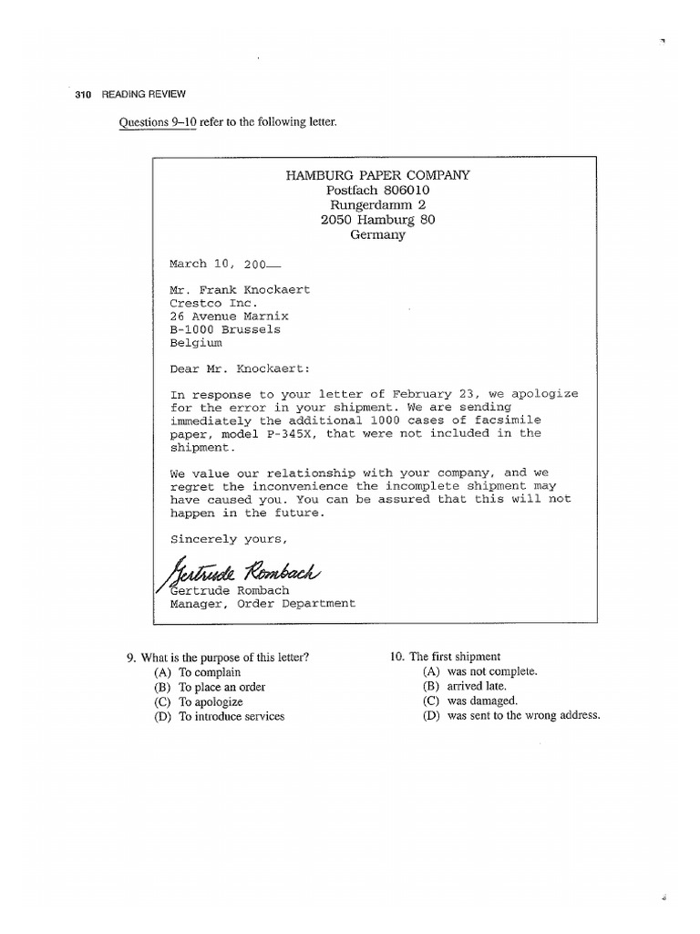 Reading Part 7 - Practice | PDF