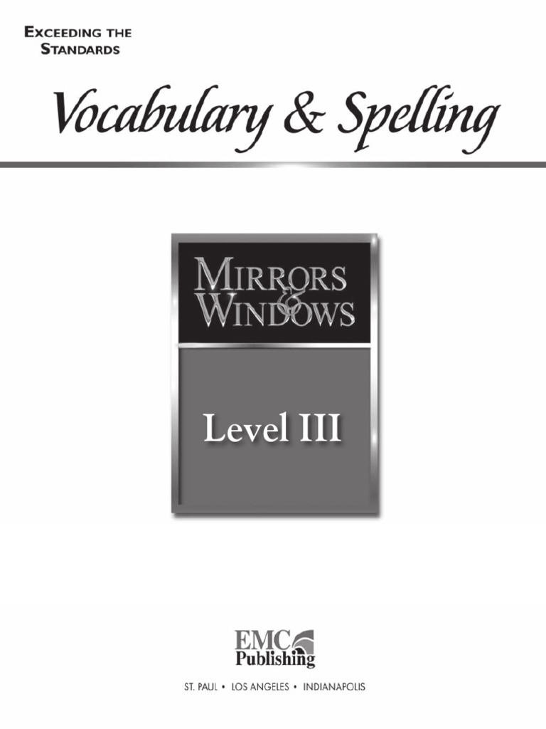 Vocabulary & Spelling Level III Guide | PDF | Word | Vocabulary