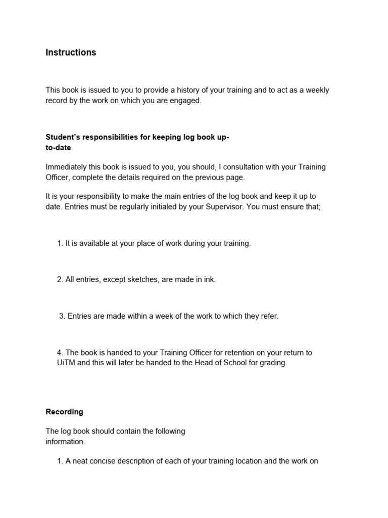 Logbook for Industrial Training | PDF | Computing