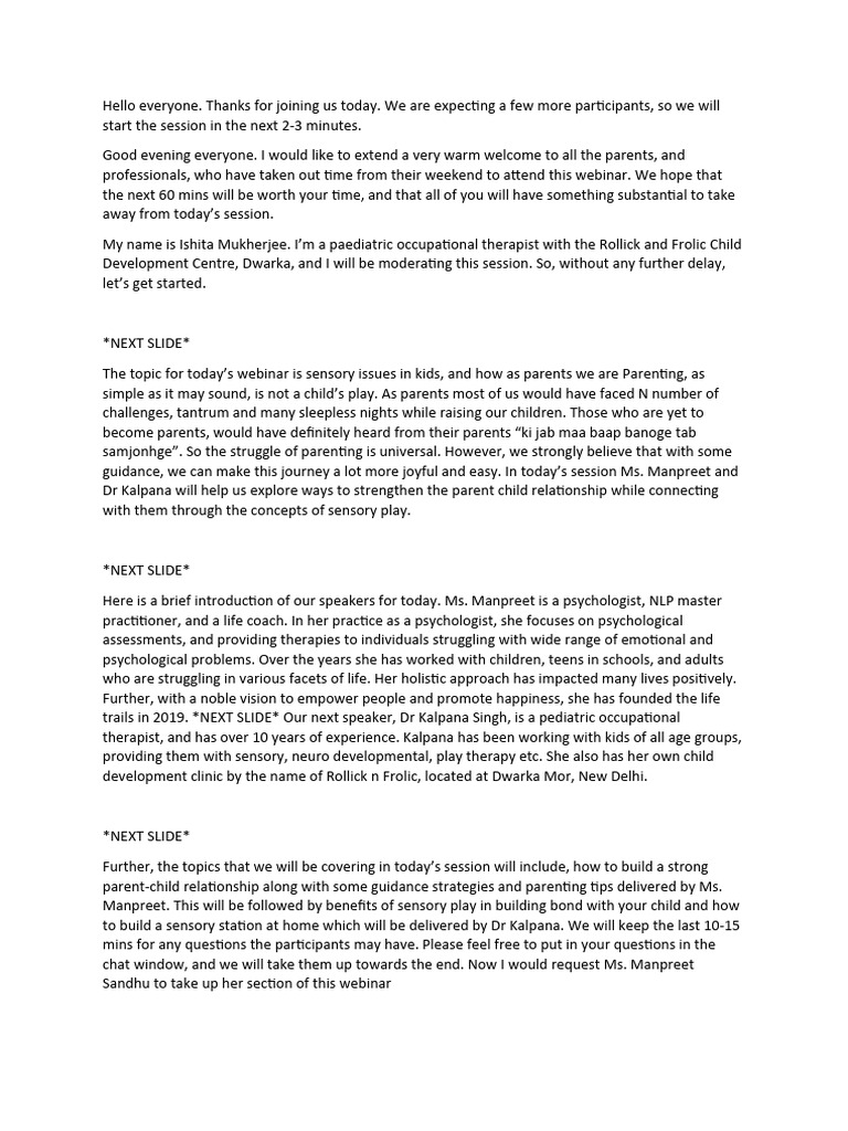 Hello Everyone | PDF | Psychotherapy | Parenting