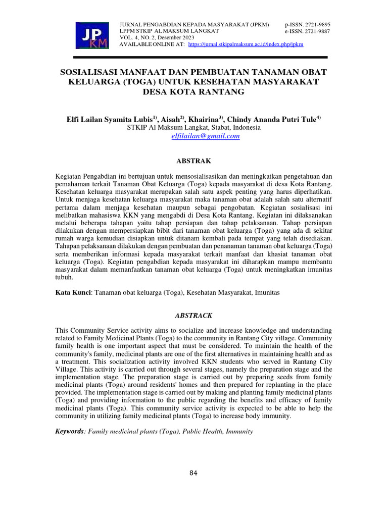 Sosialisasi Toga | PDF