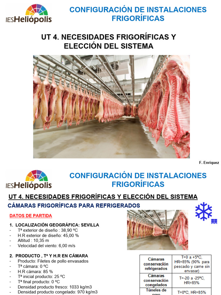 Ut4.1.-Necesidades-Frigorificas PTT Wenbo | PDF | Aislamiento térmico | Refrigerador