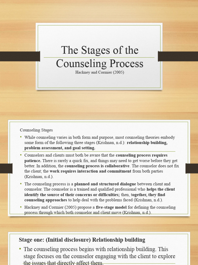 The Stages of The Counseling Process | PDF | Counseling Psychology ...