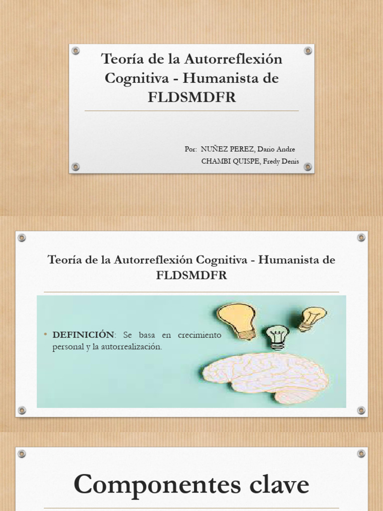 Teoría de la Autorreflexión Humanista | PDF | Evaluación | Pensamiento