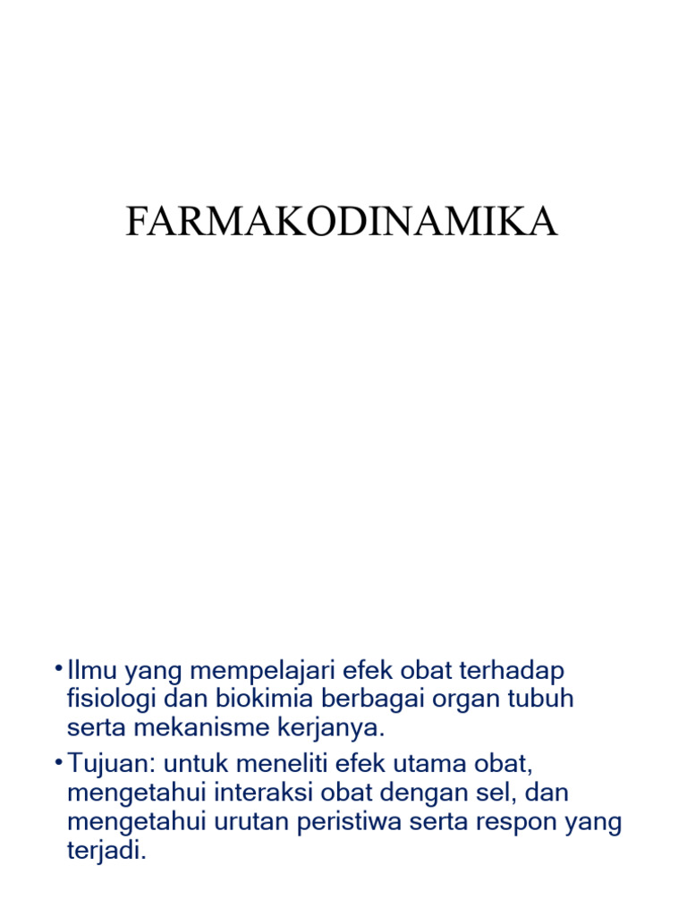 Farmakodinamika JKB 2024 | PDF