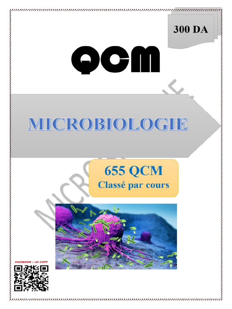 QCM Microbiologie 1713606332 | PDF