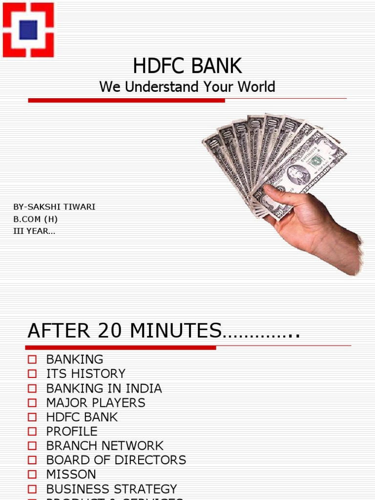 HDFC Project | PDF | Financial Markets | Banks
