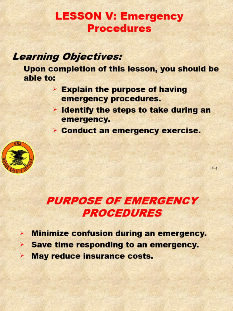 E. RSO Lesson 5 1-10 | PDF | First Aid | Emergency