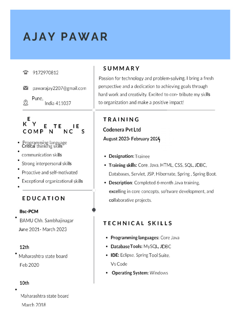 Ajay Resume C | PDF