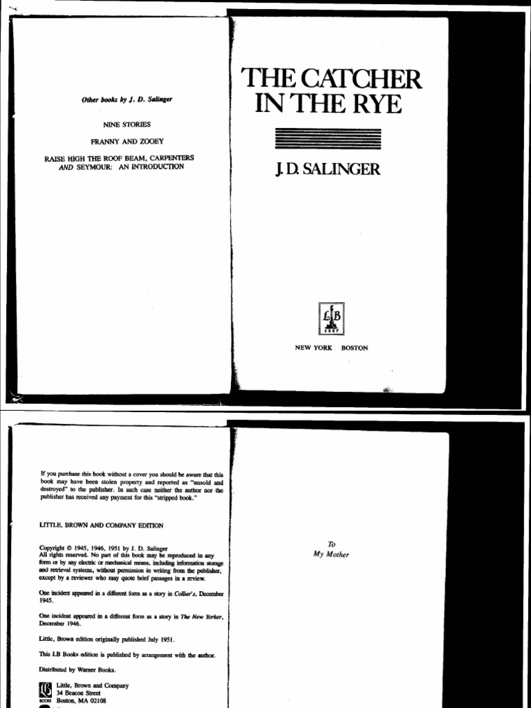 Catcher in The Rye CH 1-12 | PDF
