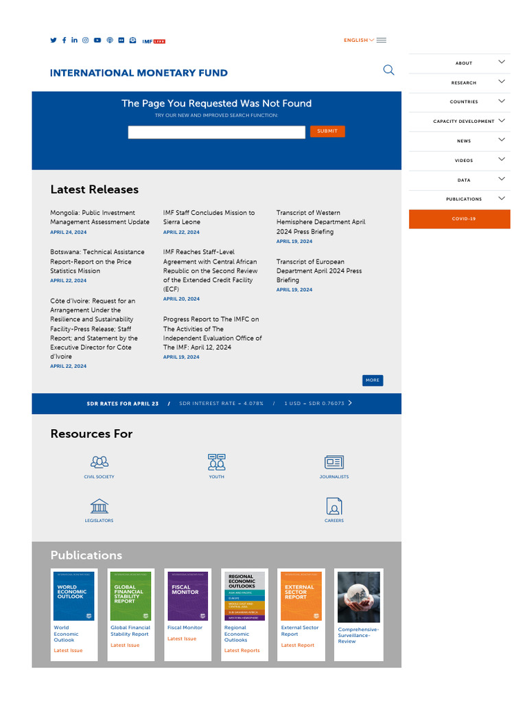 WWW Imf Org en Pub... | PDF | International Monetary Fund | World Economy