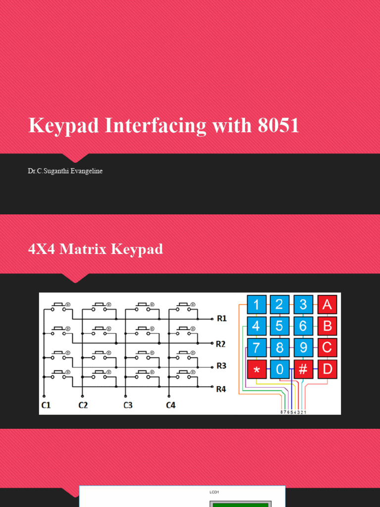 Keypad Interfacing With 8051 | PDF Keypad Interfacing With 8051 | PDF