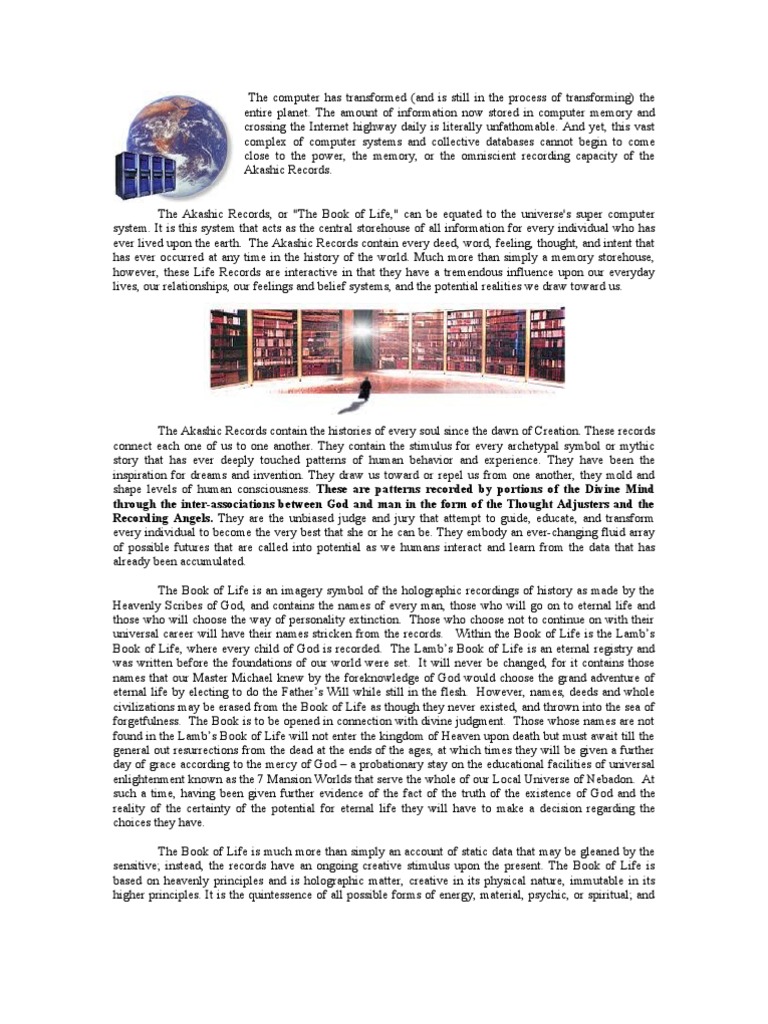 The Book of Life | PDF | Plane (Esotericism) | Soul