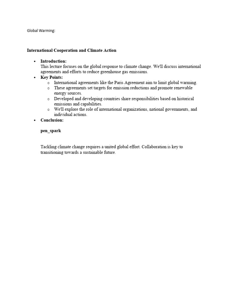 Global Warming: Key Conclusions | PDF