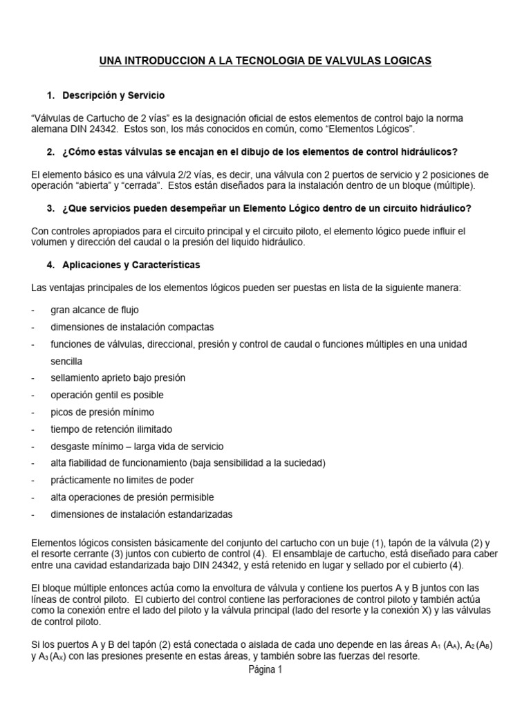 Válvulas Lógicas | PDF