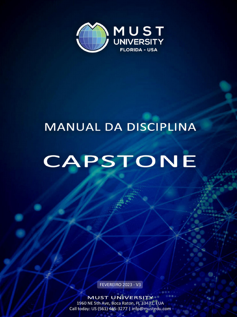 Tema 06 Manual Disciplina Capstone 2023 | PDF | Mestrado | Experiência